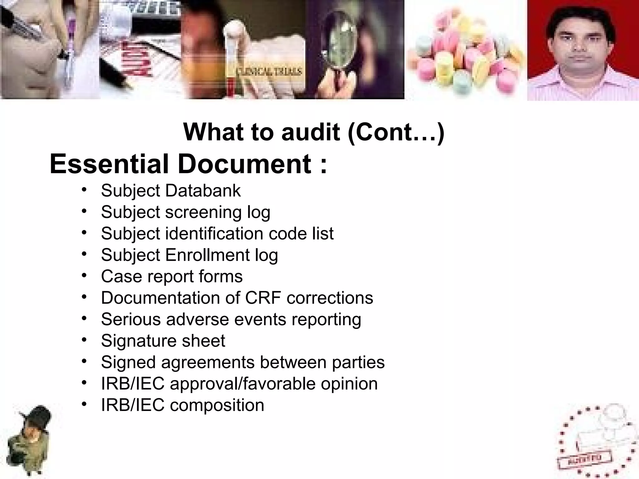 Audit and Inspection in Clinical Trial | PPT