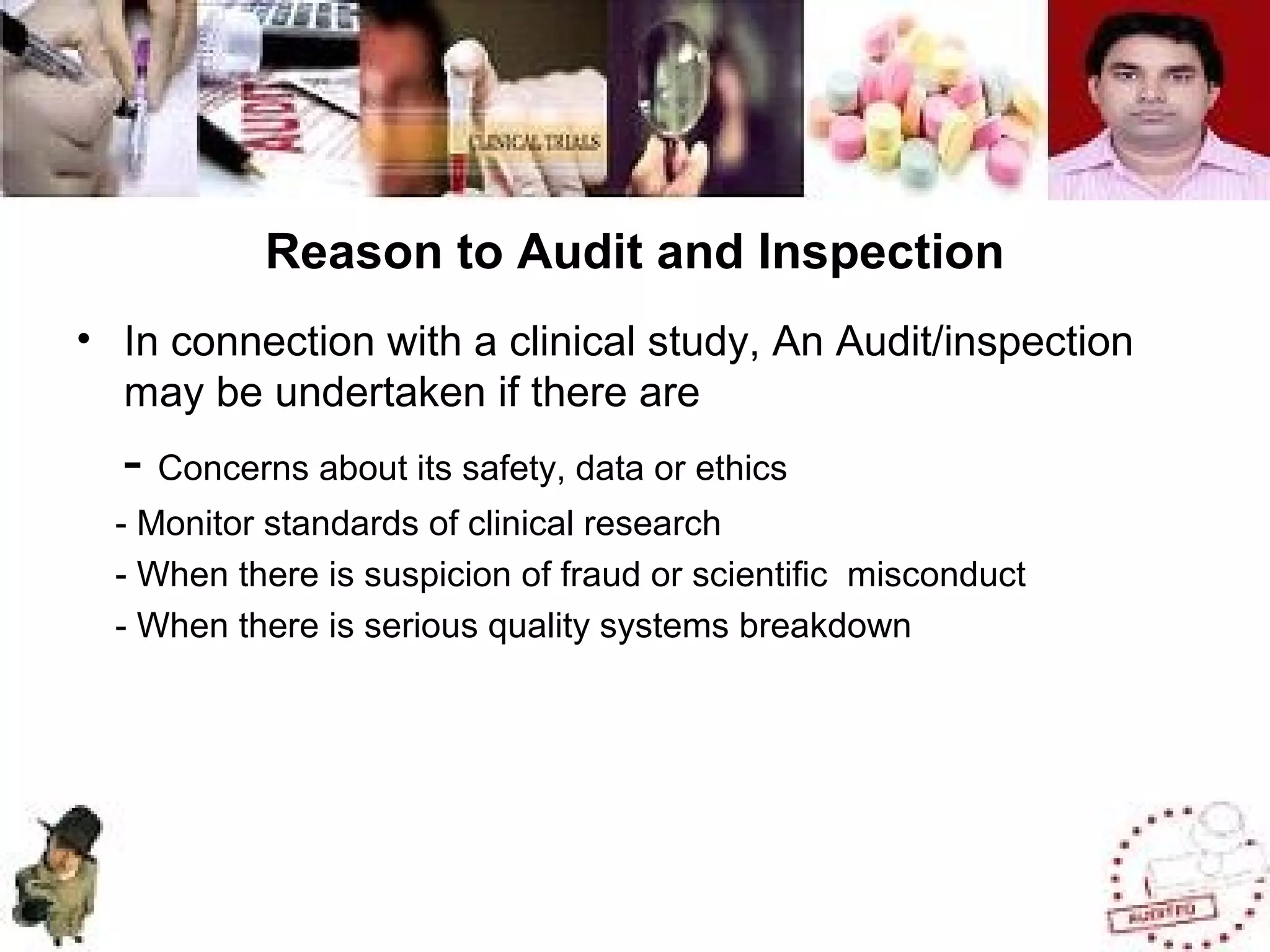 Audit and Inspection in Clinical Trial | PPT