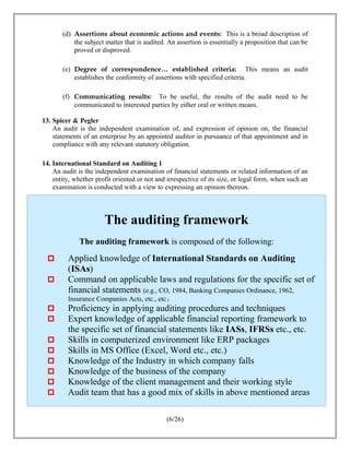 Audit & Assurance | DOC