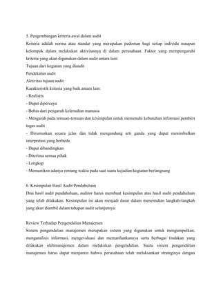 Audit bab 2 langkah langkah audit | PDF