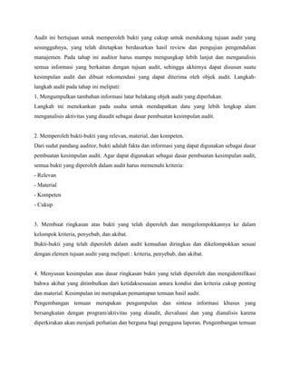 Audit bab 2 langkah langkah audit | PDF