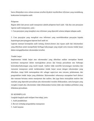 Audit bab 2 langkah langkah audit | PDF