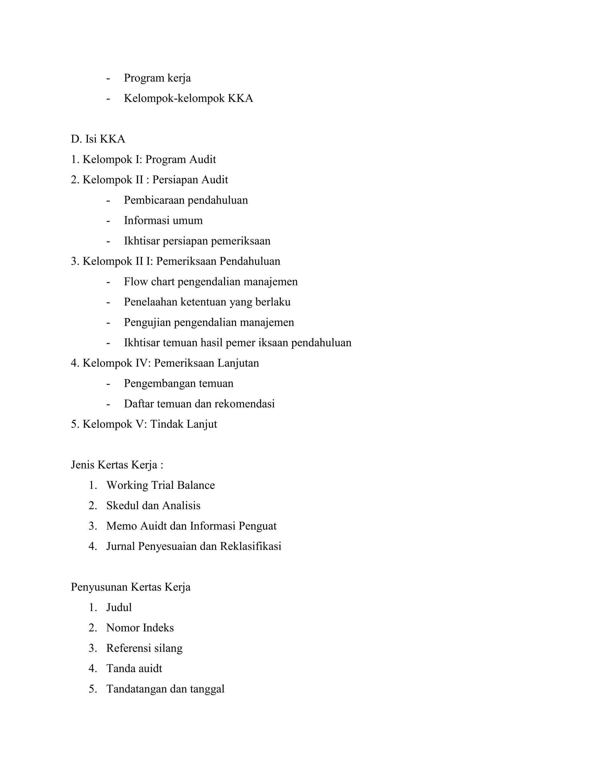 Audit bab 3 kertas kerja audit dan program audit | PDF