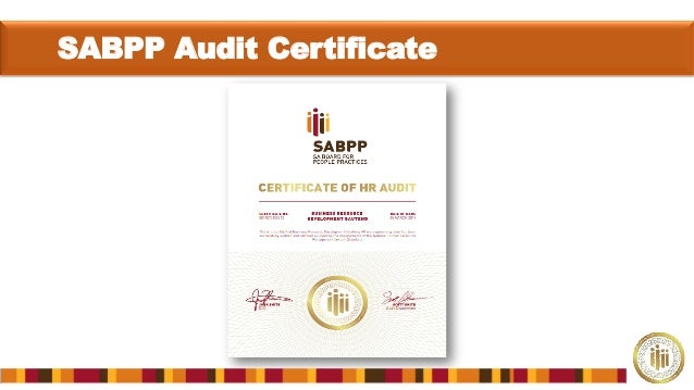 HR Audits go live! Slides by Christine Botha: Head of SABPP Audit Un…