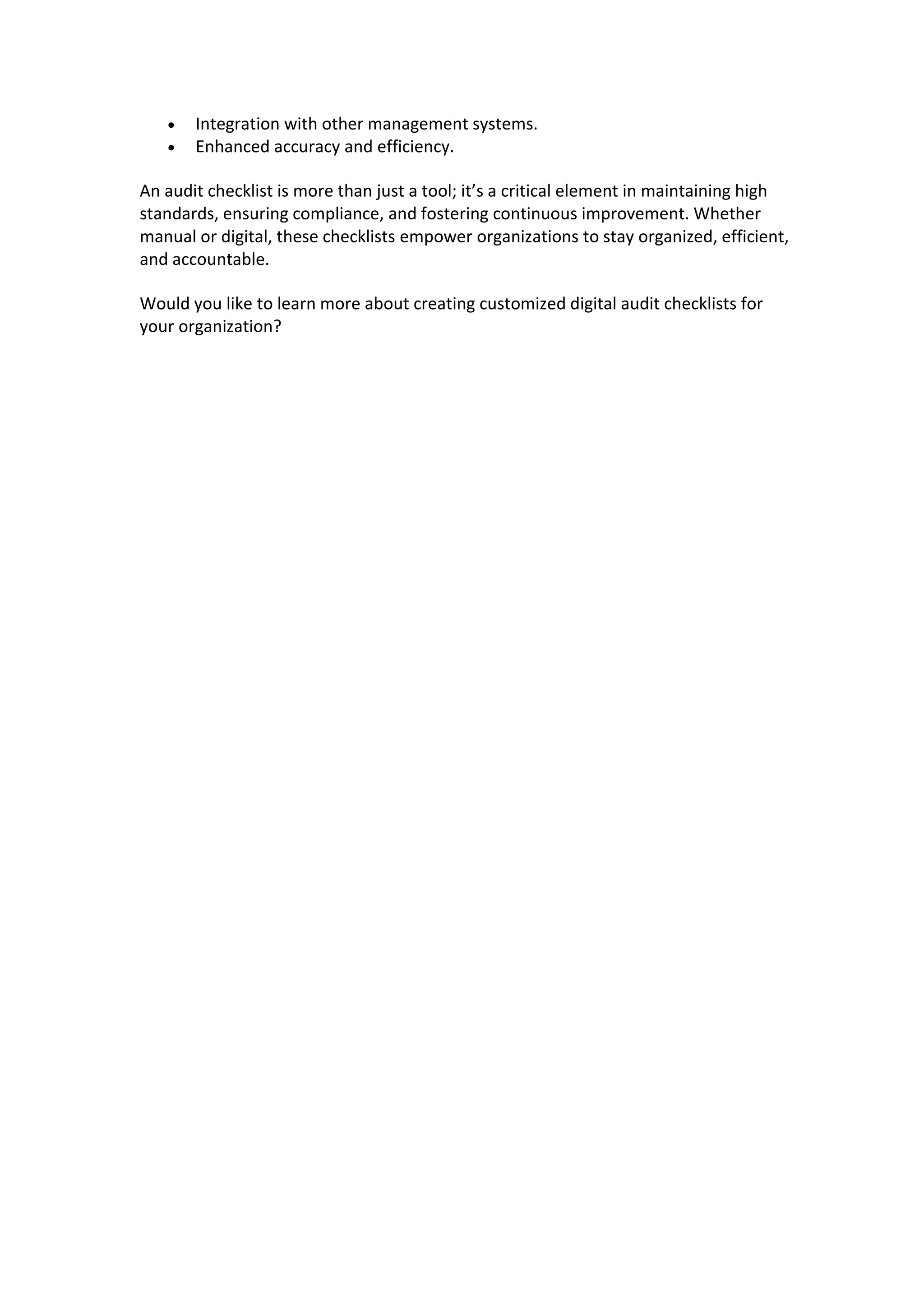 Simplify Your Audits with the Ultimate Checklist | PDF