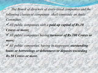 Audit committee ppt | PPTX