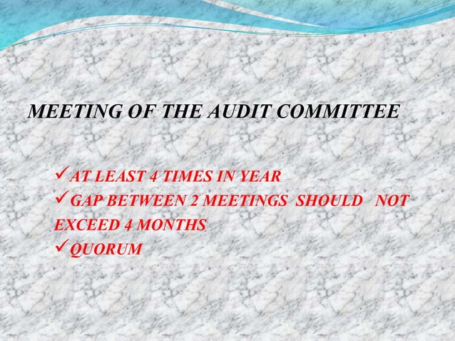 Audit committee ppt | PPTX | Business Accounting & Finance | Business