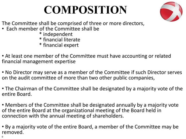 Audit committees and its role in auditing process | PPTX