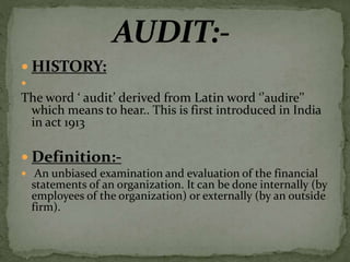 Audit community pharmacy | PPTX