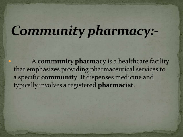 Audit community pharmacy | PPTX
