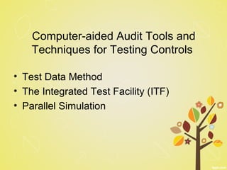 COMPUTER ASSITED AUDIT TOOLS AND TECHNIQUES | PPT