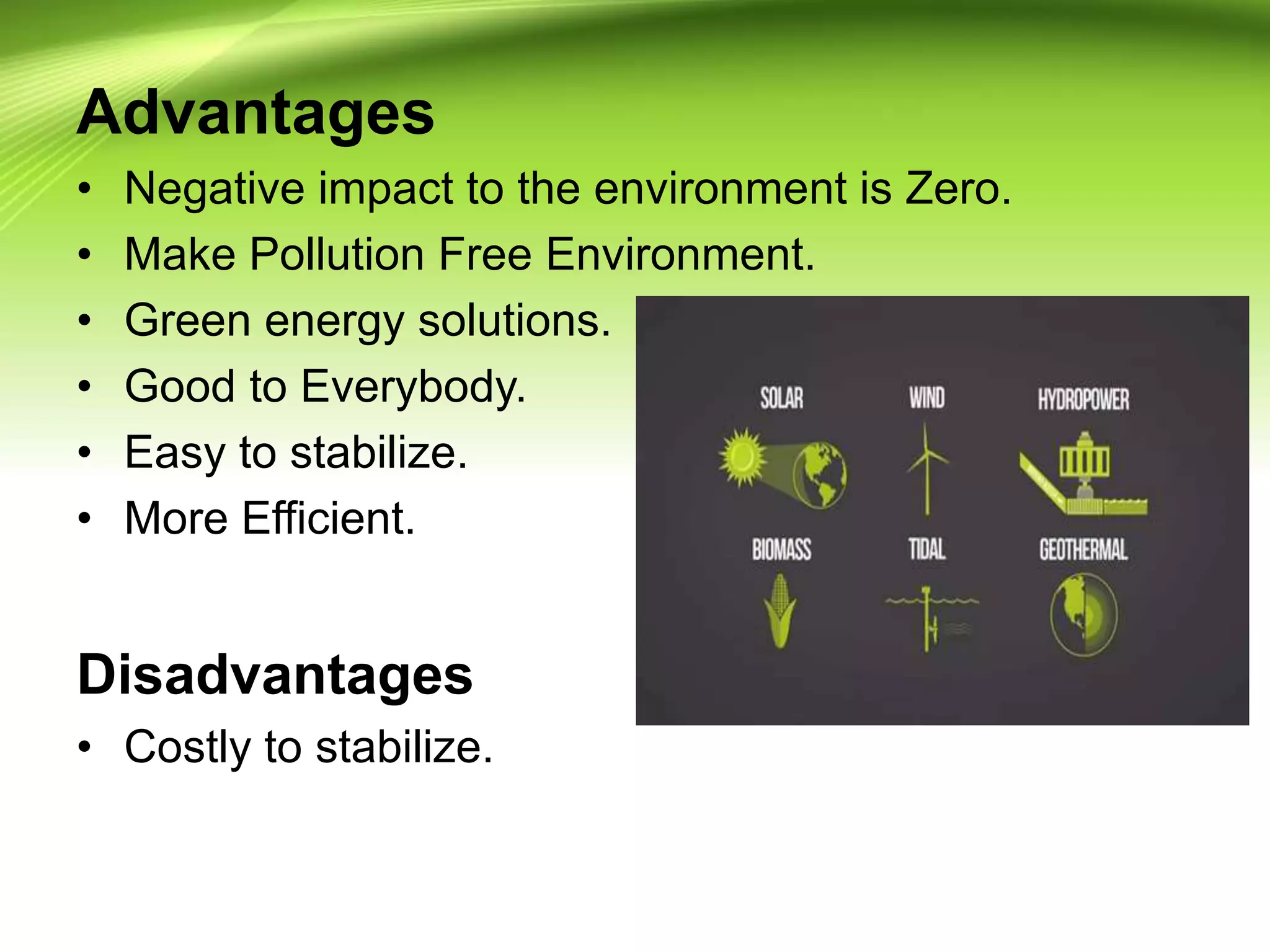An introduction on Green energy | PPTX