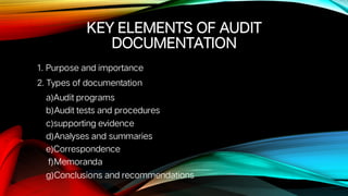 Audit documentation in the company or organisation.pdf