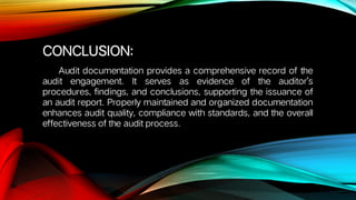 Audit documentation in the company or organisation.pdf