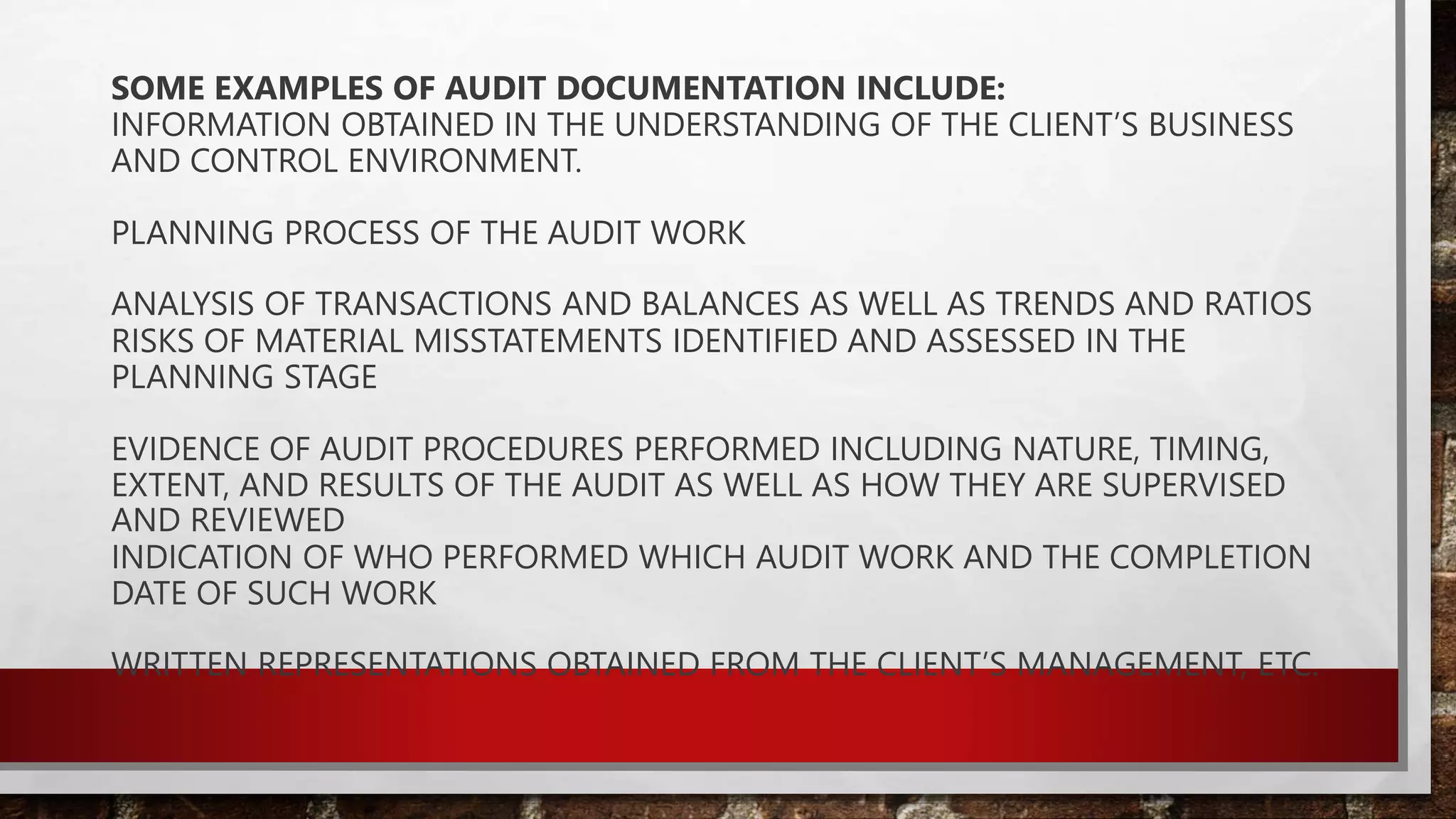 AUDIT DOCUMENTATION- PPT.pptx