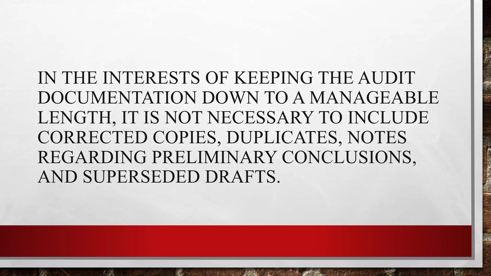 AUDIT DOCUMENTATION- PPT.pptx