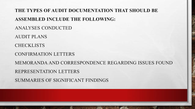 AUDIT DOCUMENTATION- PPT.pptx