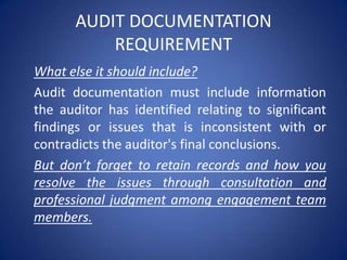 Audit Documentation Presentation | PPTX