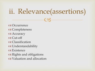 Audit Evidence Presentation | PPTX