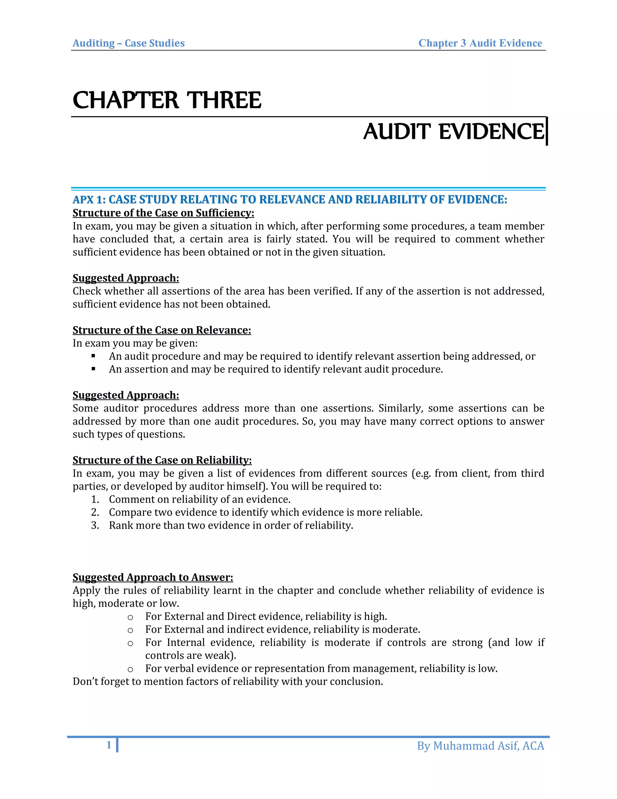 AUDIT EVIDENCE | PDF