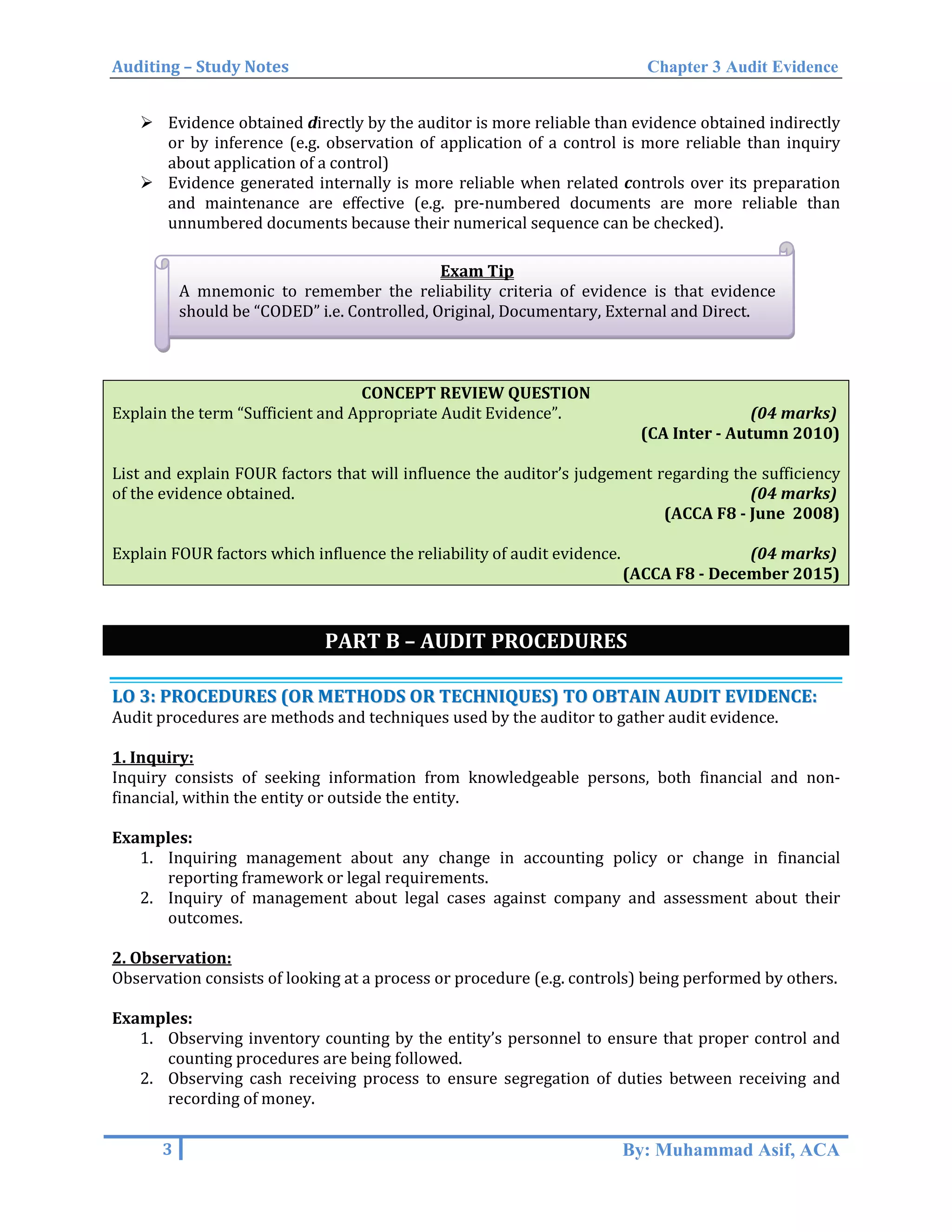 AUDIT EVIDENCE | PDF