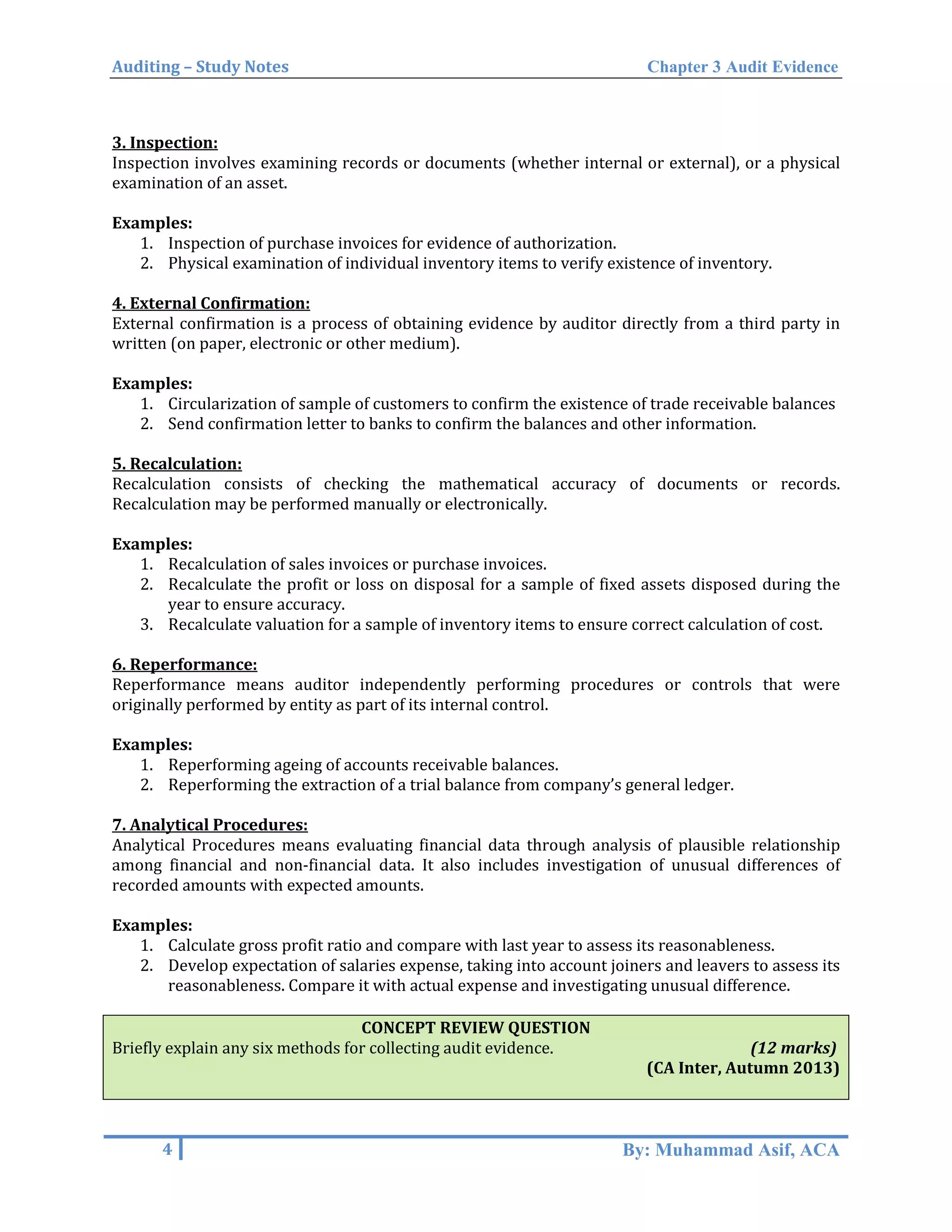 AUDIT EVIDENCE | PDF