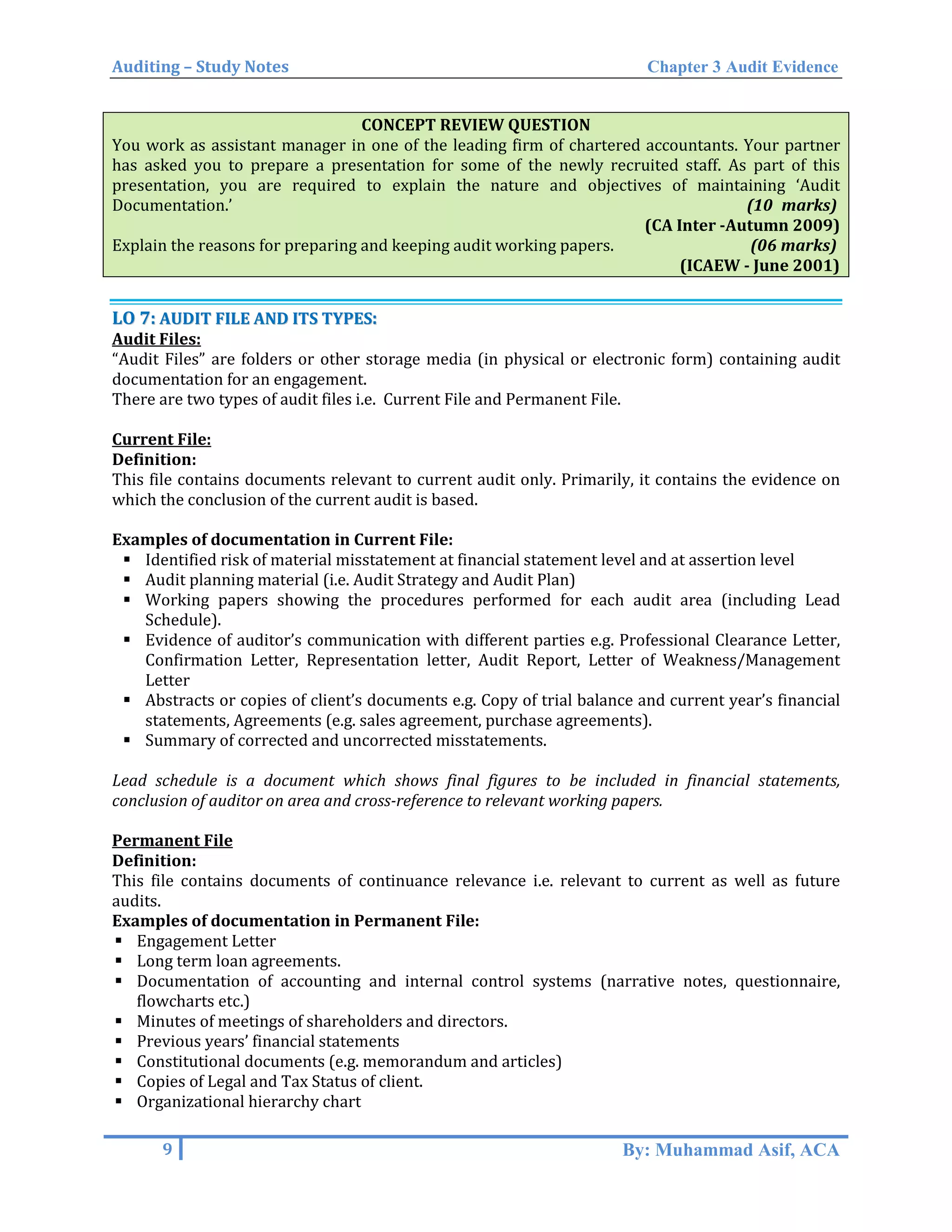 AUDIT EVIDENCE | PDF