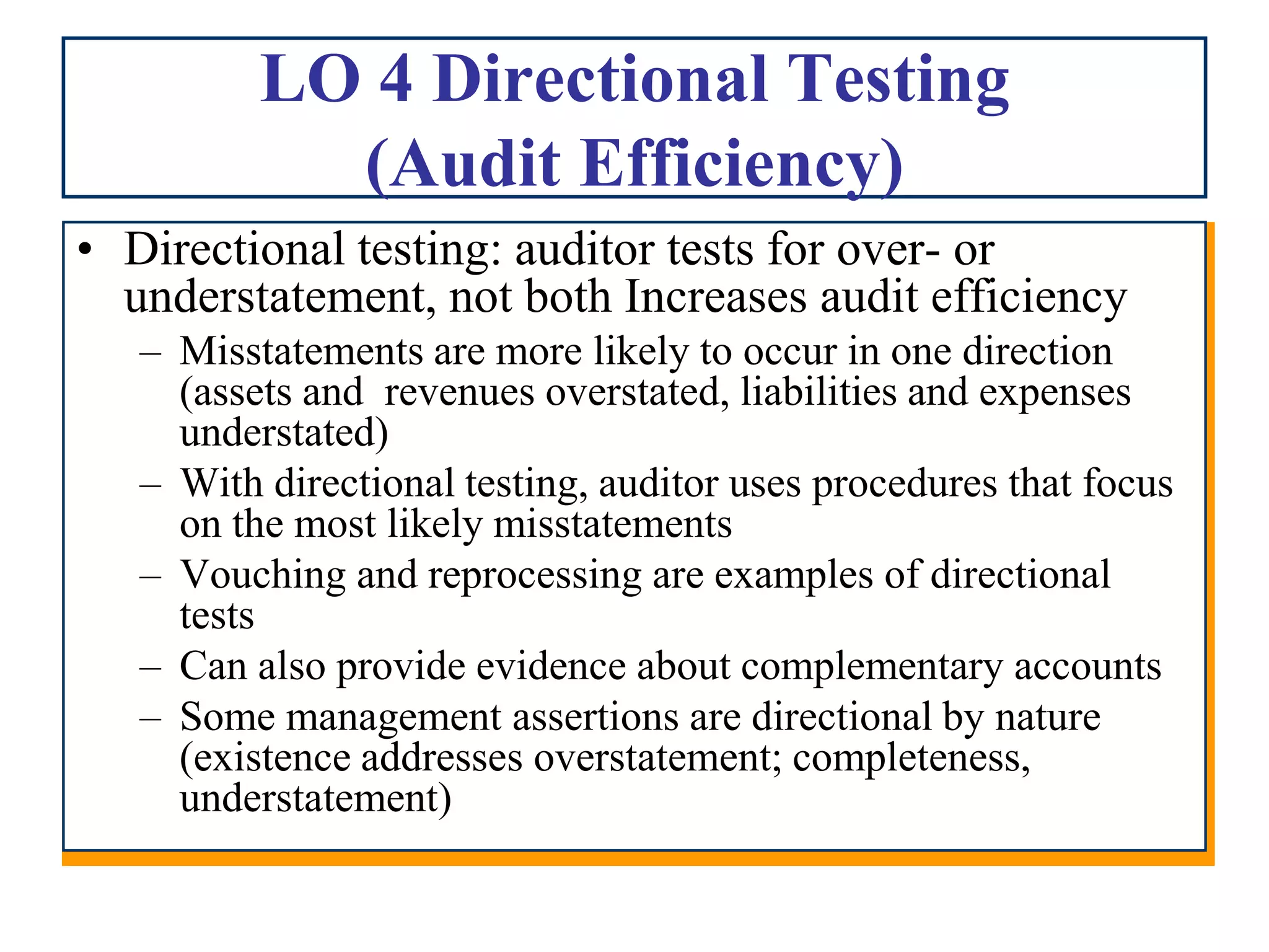 Audit evidence a framework (ppt ch7[1].pdf) | PDF