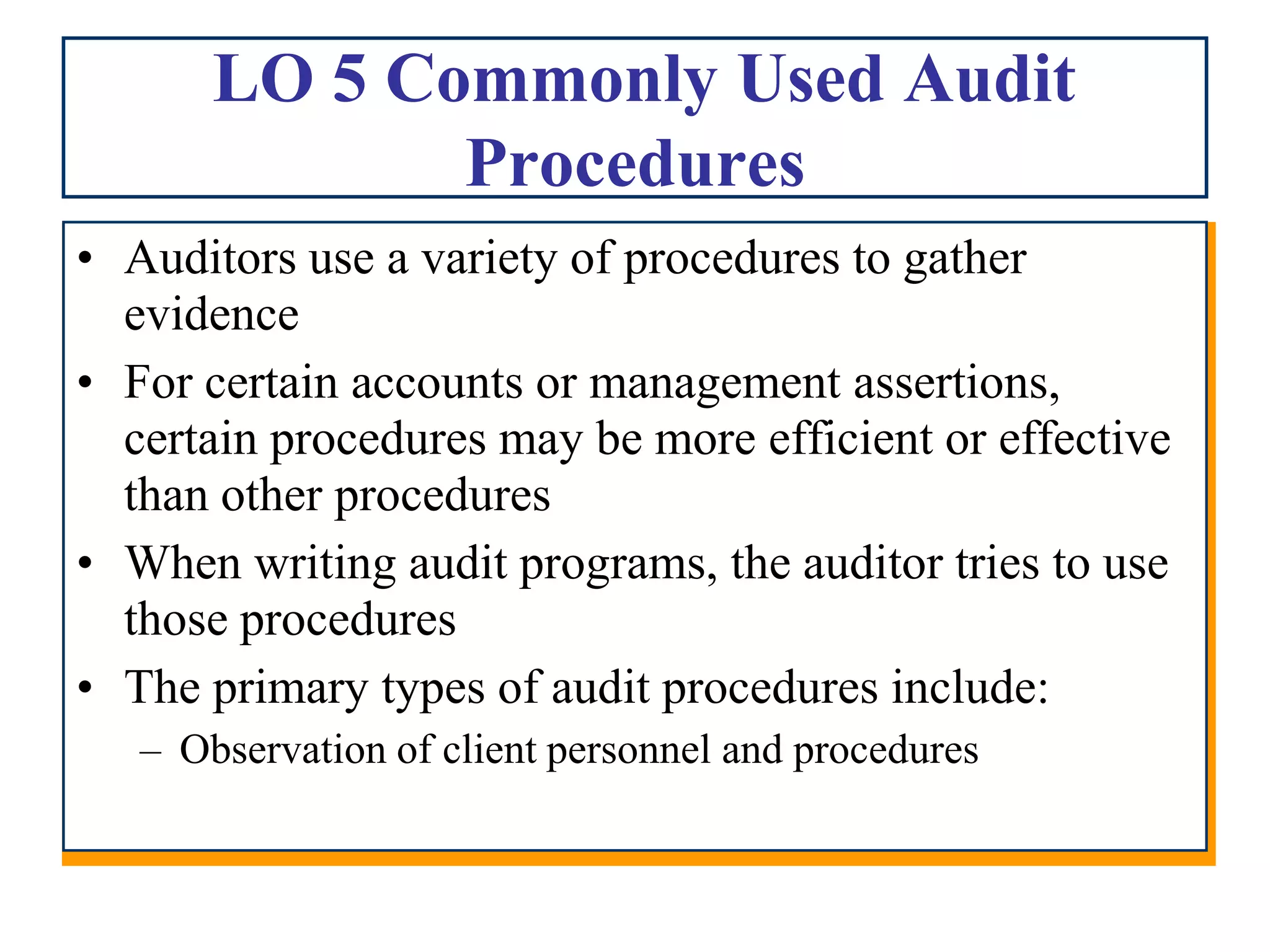 Audit evidence a framework (ppt ch7[1].pdf) | PDF