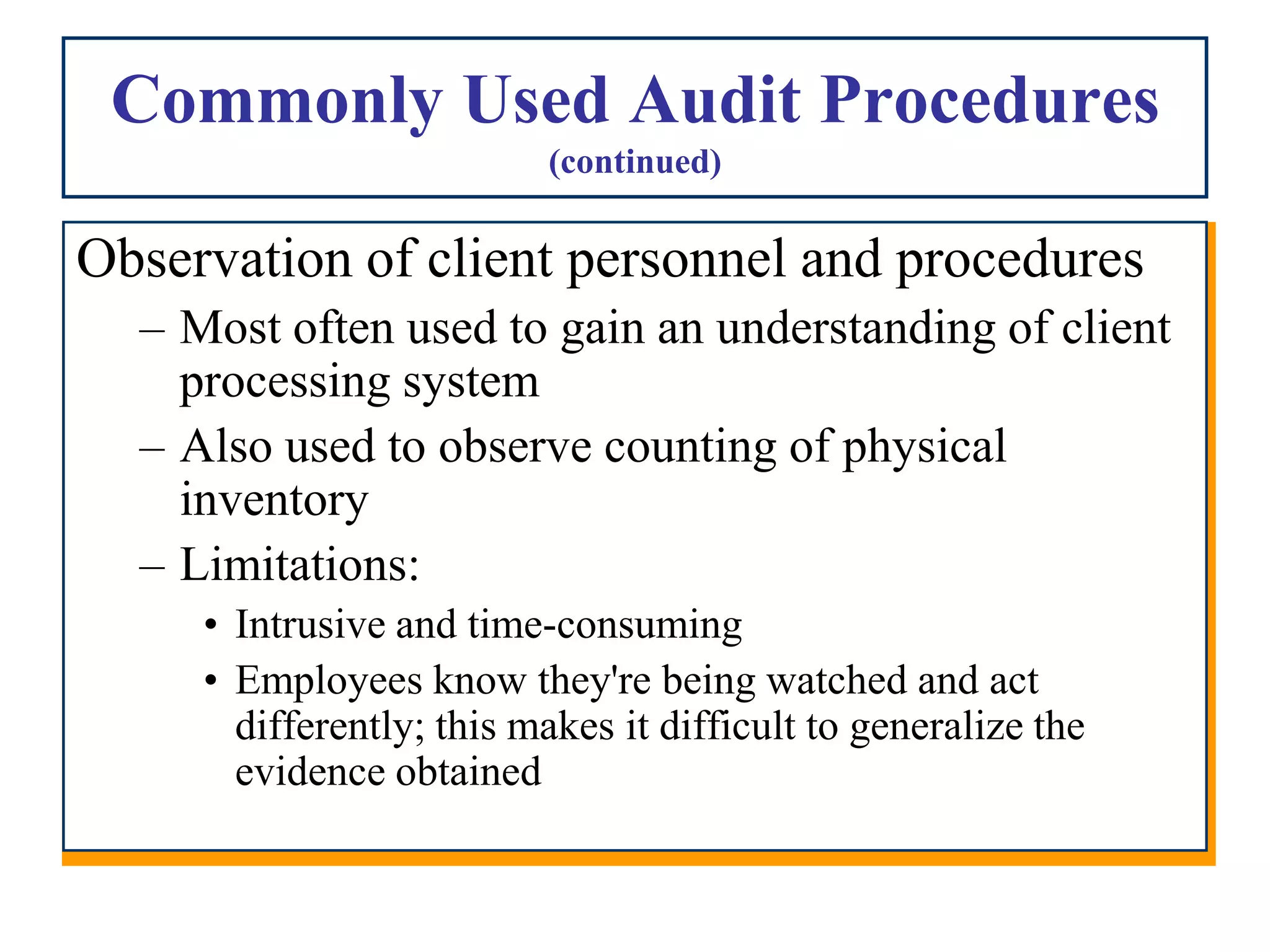 Audit evidence a framework (ppt ch7[1].pdf) | PDF