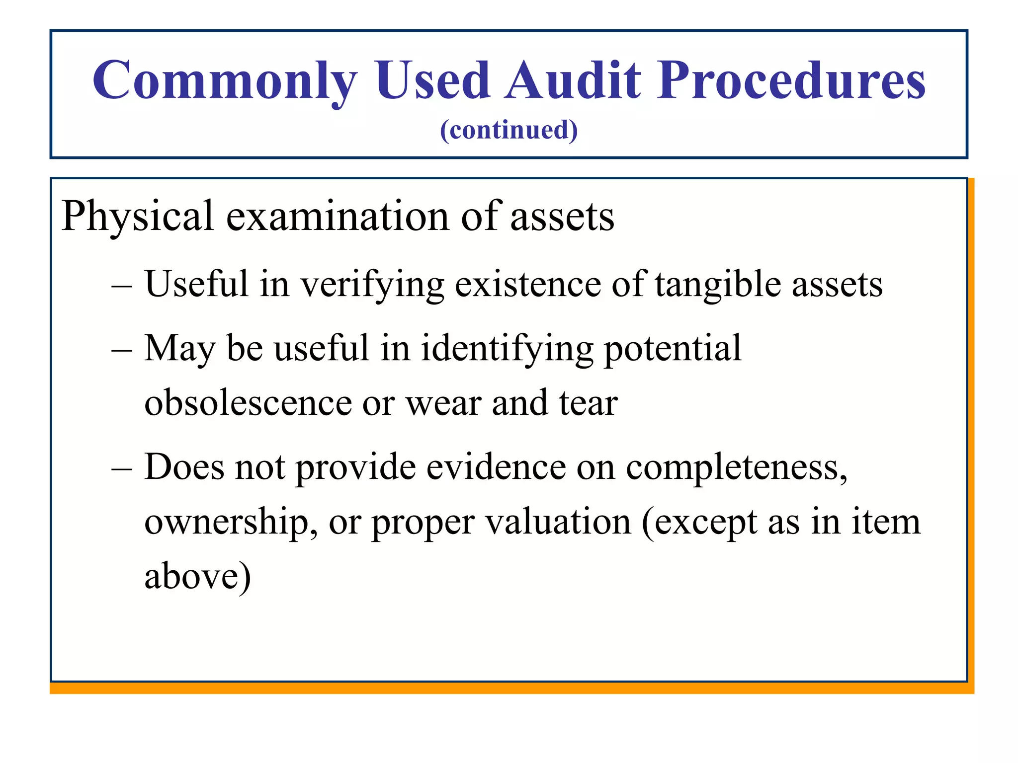 Audit evidence a framework (ppt ch7[1].pdf) | PDF