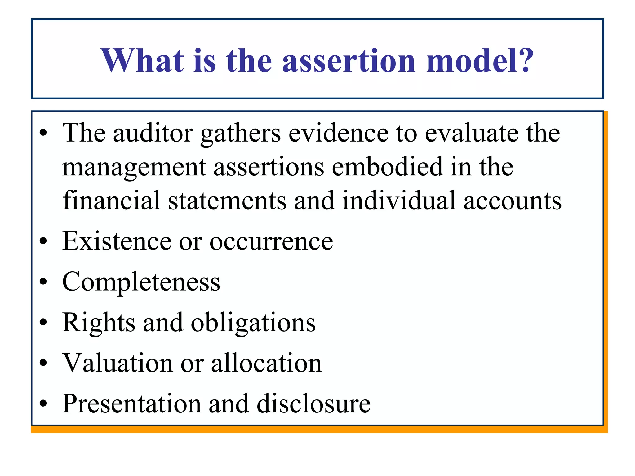 Audit evidence a framework (ppt ch7[1].pdf) | PDF