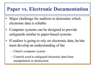 Audit evidence a framework (ppt ch7[1].pdf) | PDF