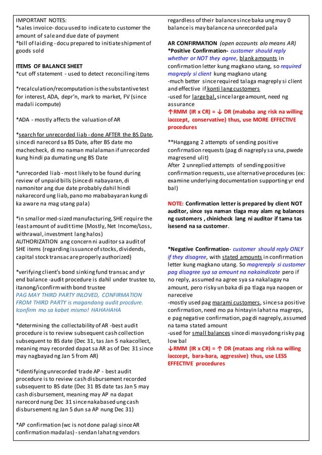 AUDIT EVIDENCE-SUBSTANTIVE TESTING.docx | Business | Business and Finance