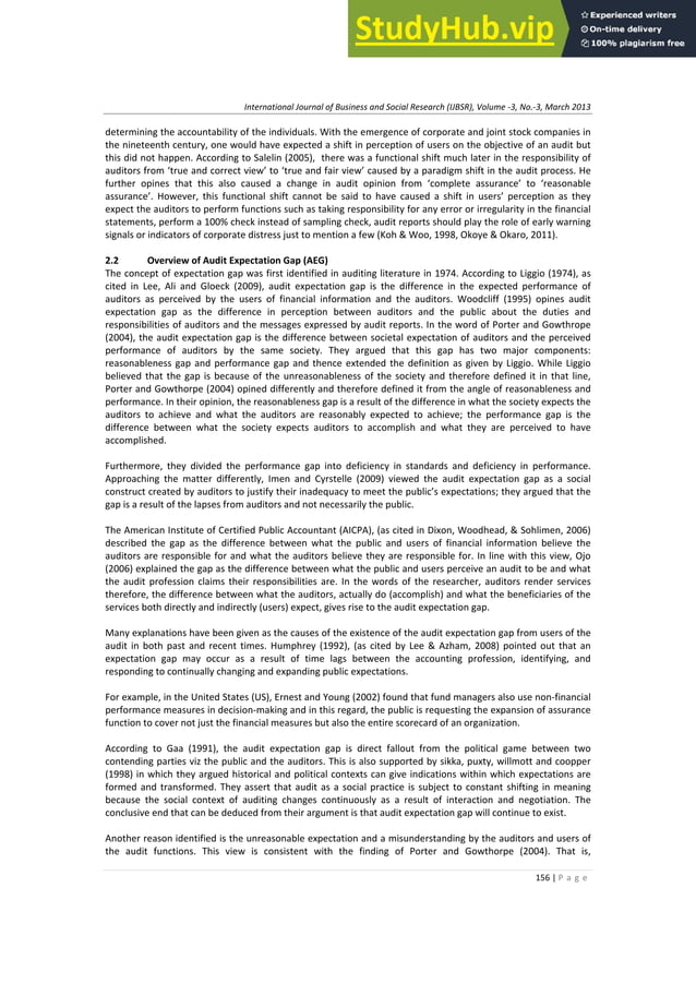 Audit Expectation Gap | PDF