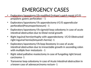 Surgical audit for the month of February | PPTX | Digestive Disorders ...