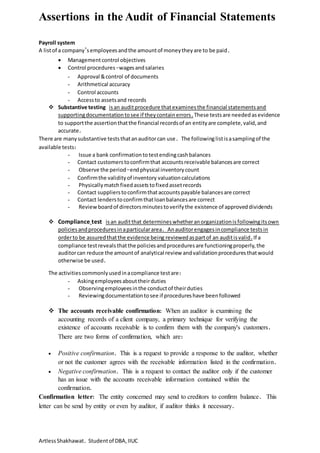 Assertions in the Audit of Financial Statements (Audit) | DOCX