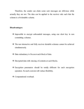 Audit free cloud storage via deniable attribute based encryption | DOCX ...