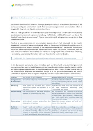 Gov.Comms.Ua: Audit Summary | PDF | Civic affairs | Politics