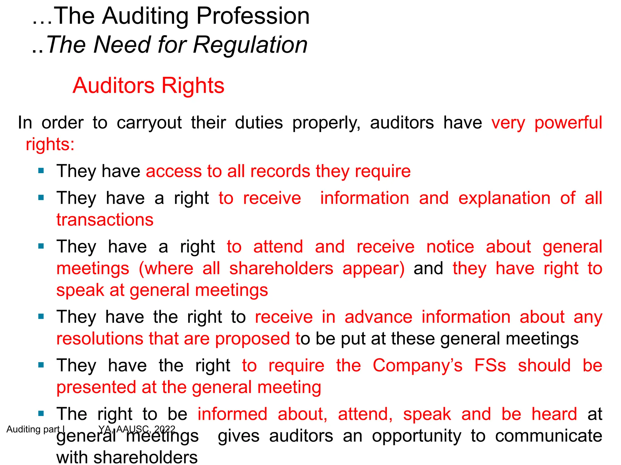 Audit I - Chapter 2, Pt. I, The Auditing Profession (1).pptx