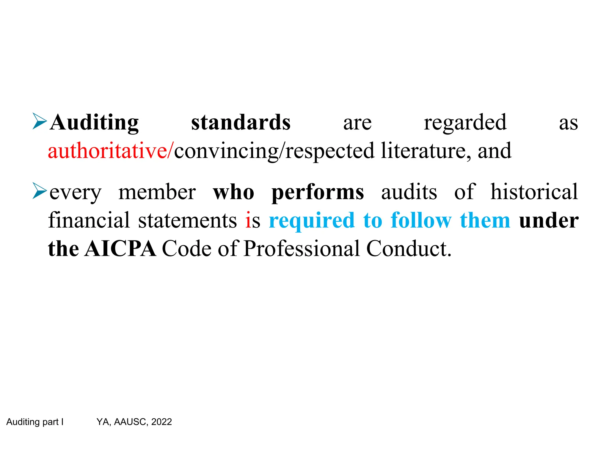 Audit I - Chapter 2, Pt. I, The Auditing Profession (1).pptx