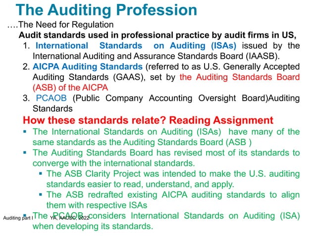 Audit I - Chapter 2, Pt. I, The Auditing Profession (1).pptx