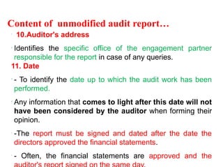 Audit I - Chapter 6, Audit Report T.pptx