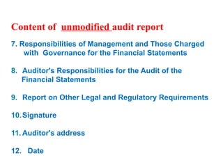 Audit I - Chapter 6, Audit Report T.pptx
