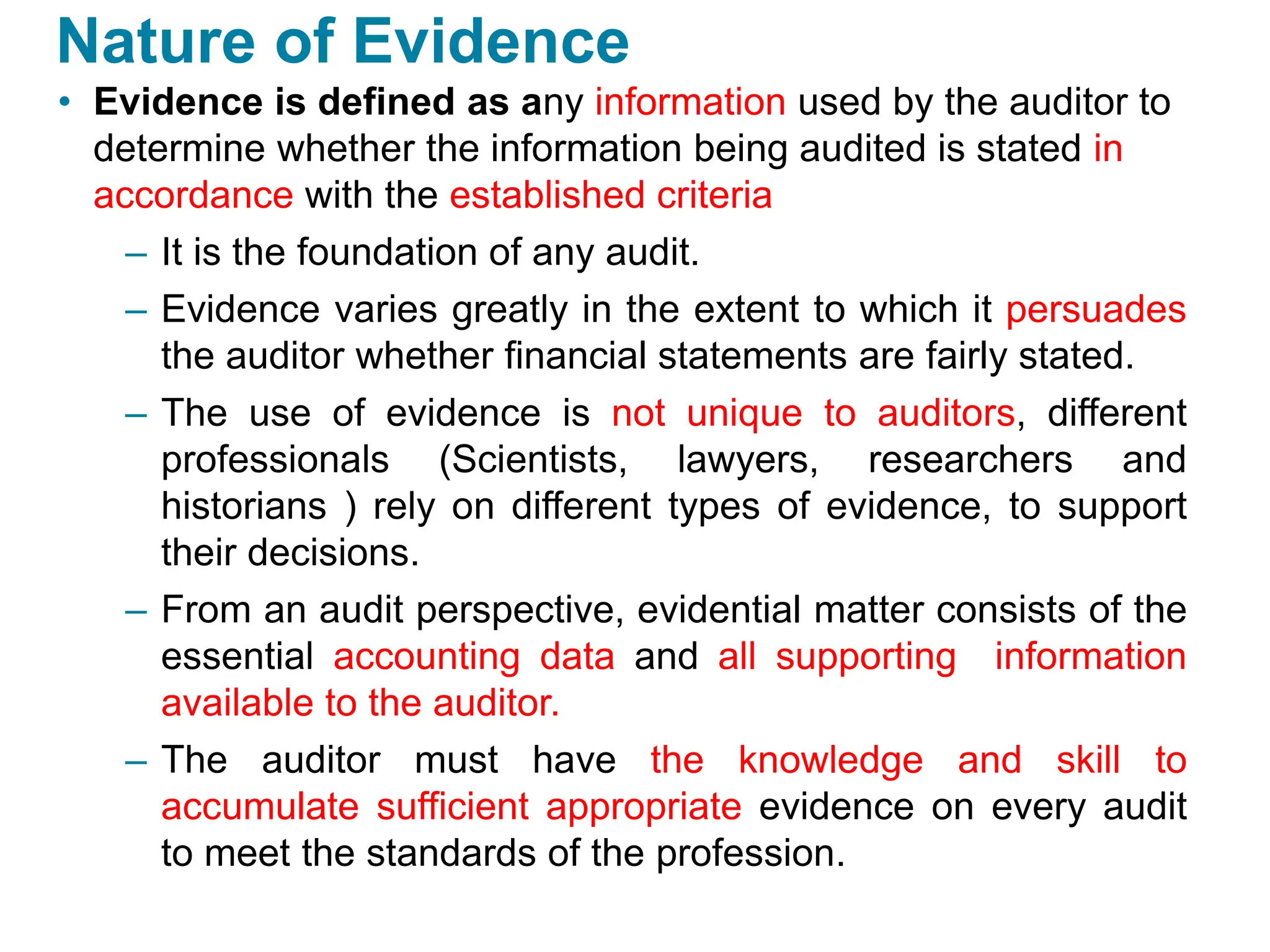 Audit I Ch 4.2 Audit Evidence and Documentation.pptx