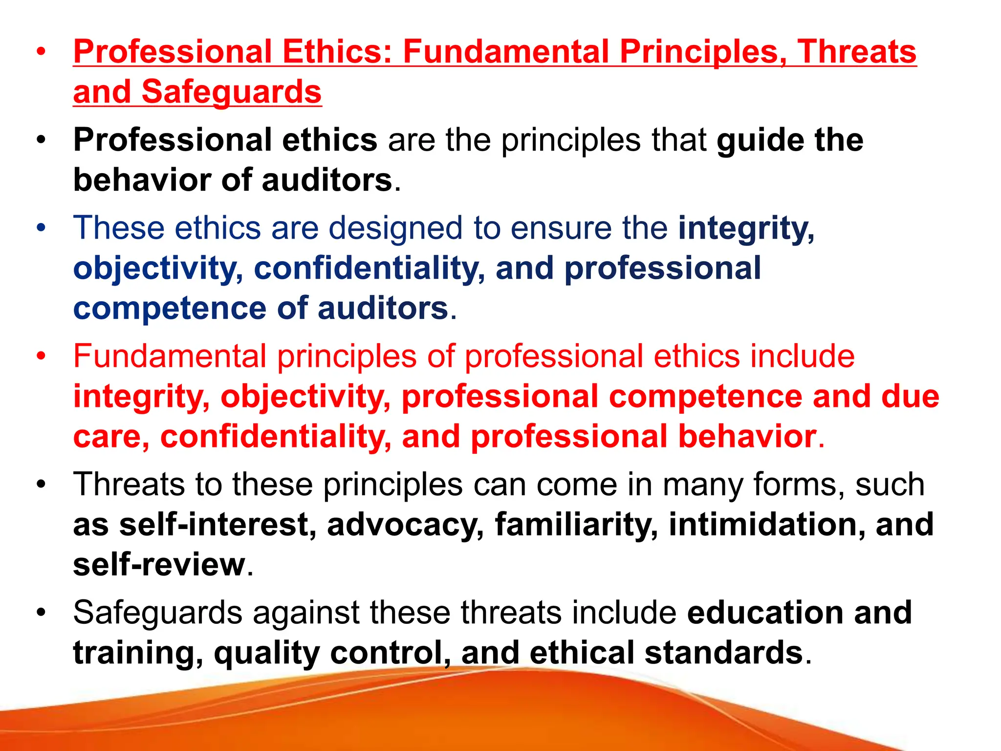 Auditing principles and practices, chapter 2 | PPTX