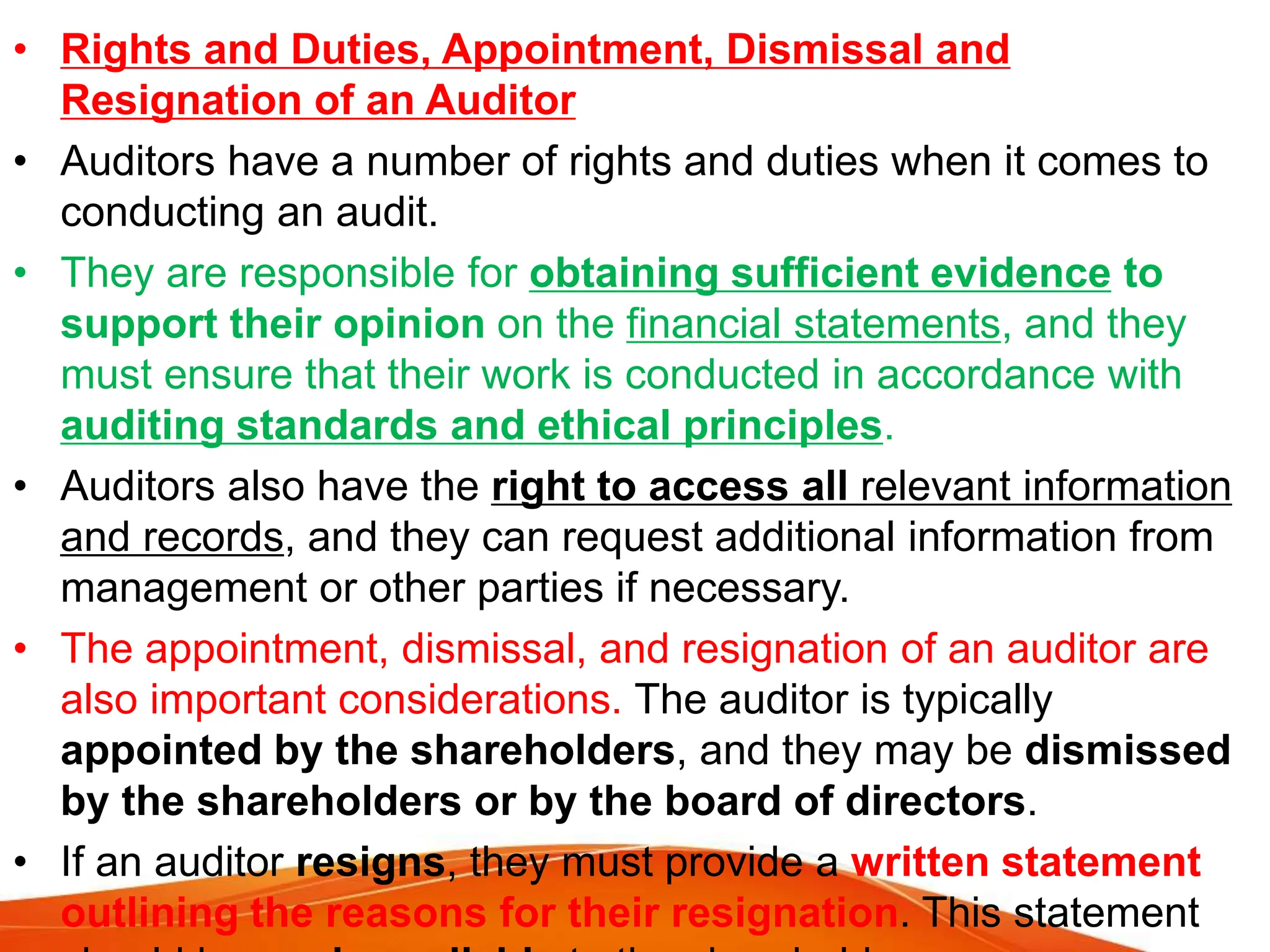 Auditing principles and practices, chapter 2 | PPTX