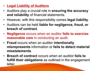 Auditing principles and practices, chapter 2 | PPTX