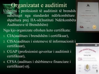 Auditimi i Brendshem(Punim Diplome) | PPT