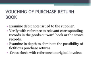 Vouching of subsidiary books | PPTX